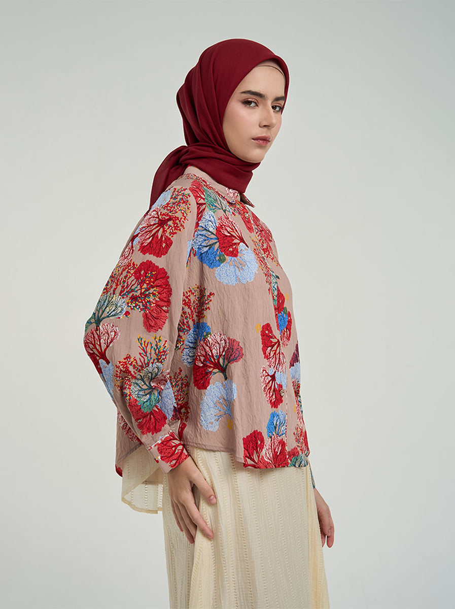 NADINE LAYERED TOP OAK – Kami Idea