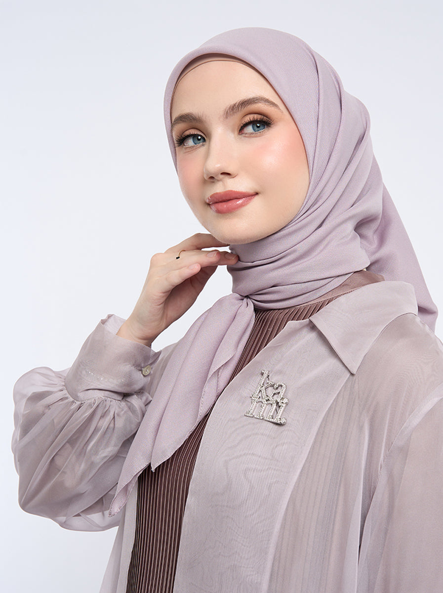 LIGHT VOILE SCARF PLAIN LAVENDER LILAC – Kami Idea