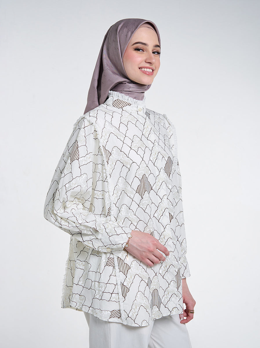 SUME OVERSIZED TOP IVORY – Kami Idea