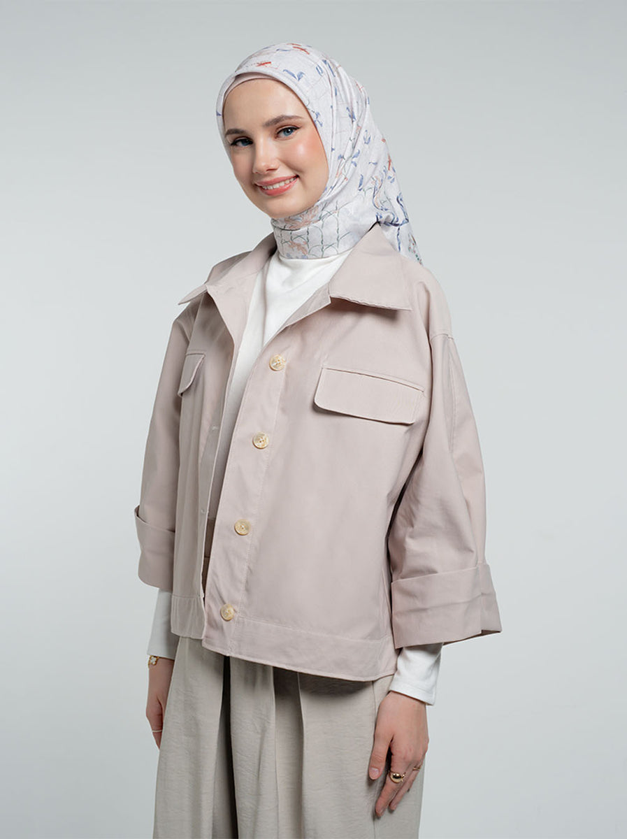 KEYRA OVERSIZED OUTER BEIGE – Kami Idea
