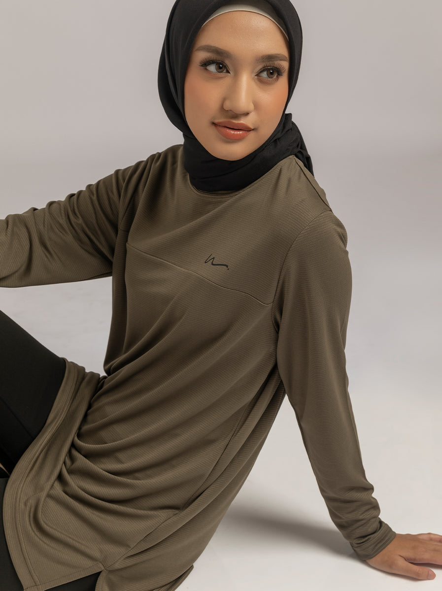 KAMI FLOW JENNA TUNIC OLIVE – Kami Idea