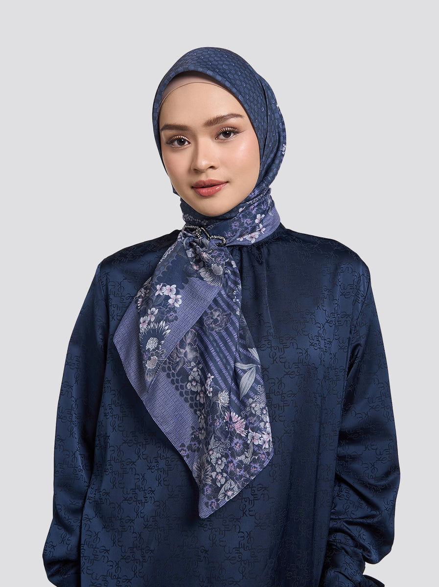 ATHEMINA SIGNATURE SCARF NAVY – Kami Idea