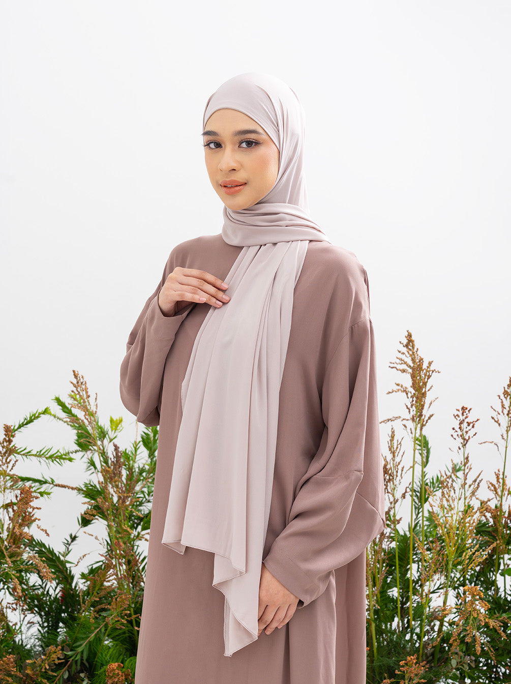 AIRLITE INSTANT PASHMINA ASH – Kami Idea