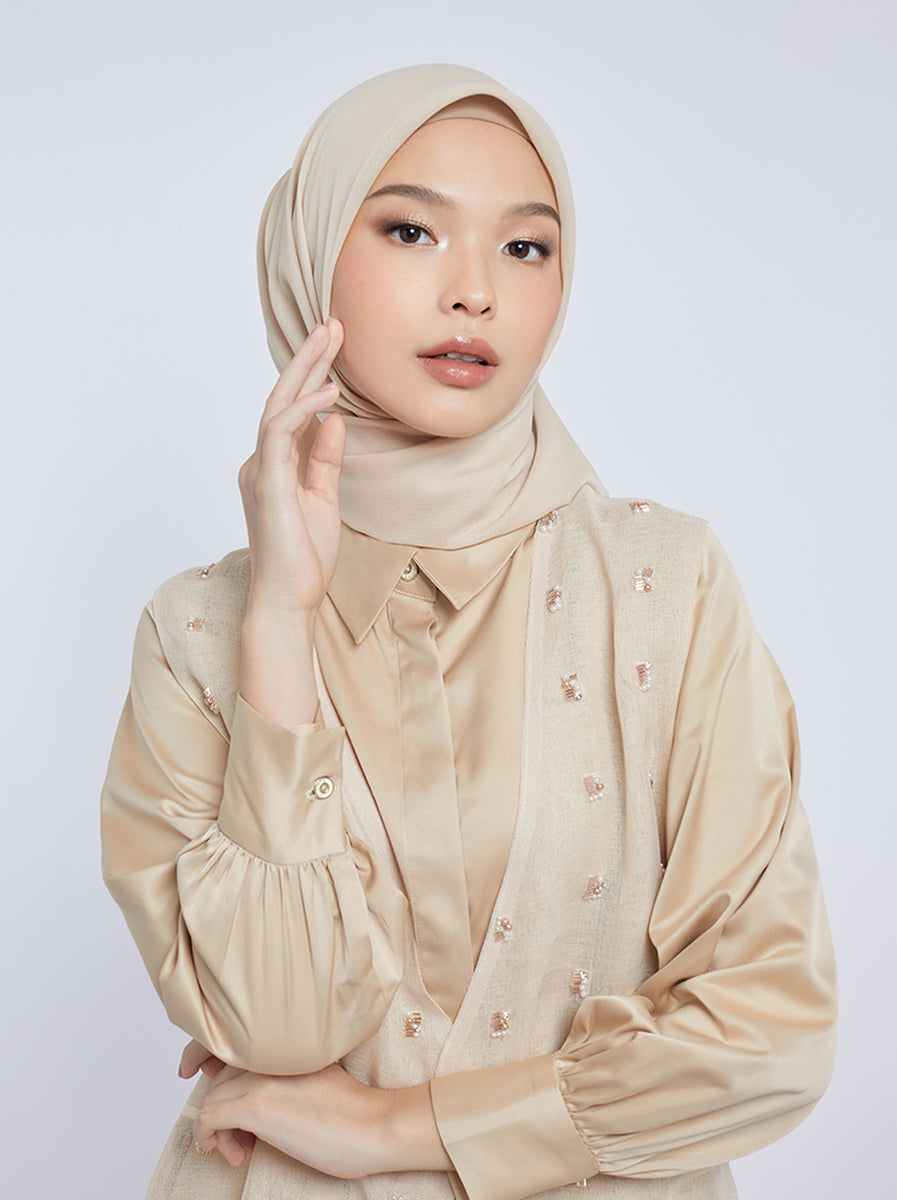 DELICATE PARIS SCARF PLAIN CREME – Kami Idea