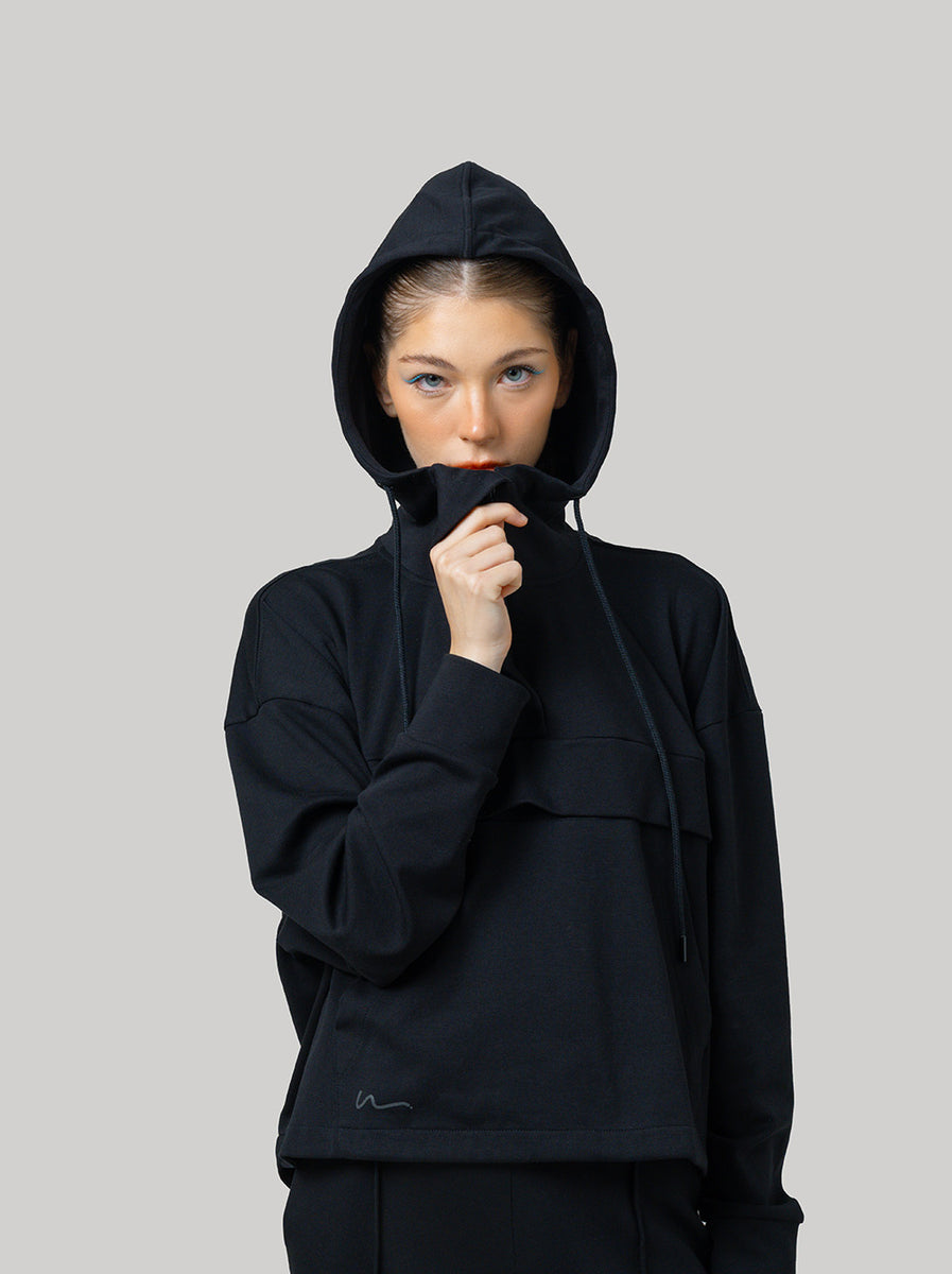 KAMI FLOW HUSTLA OVERSIZED HOODIE BLACK – Kami Idea