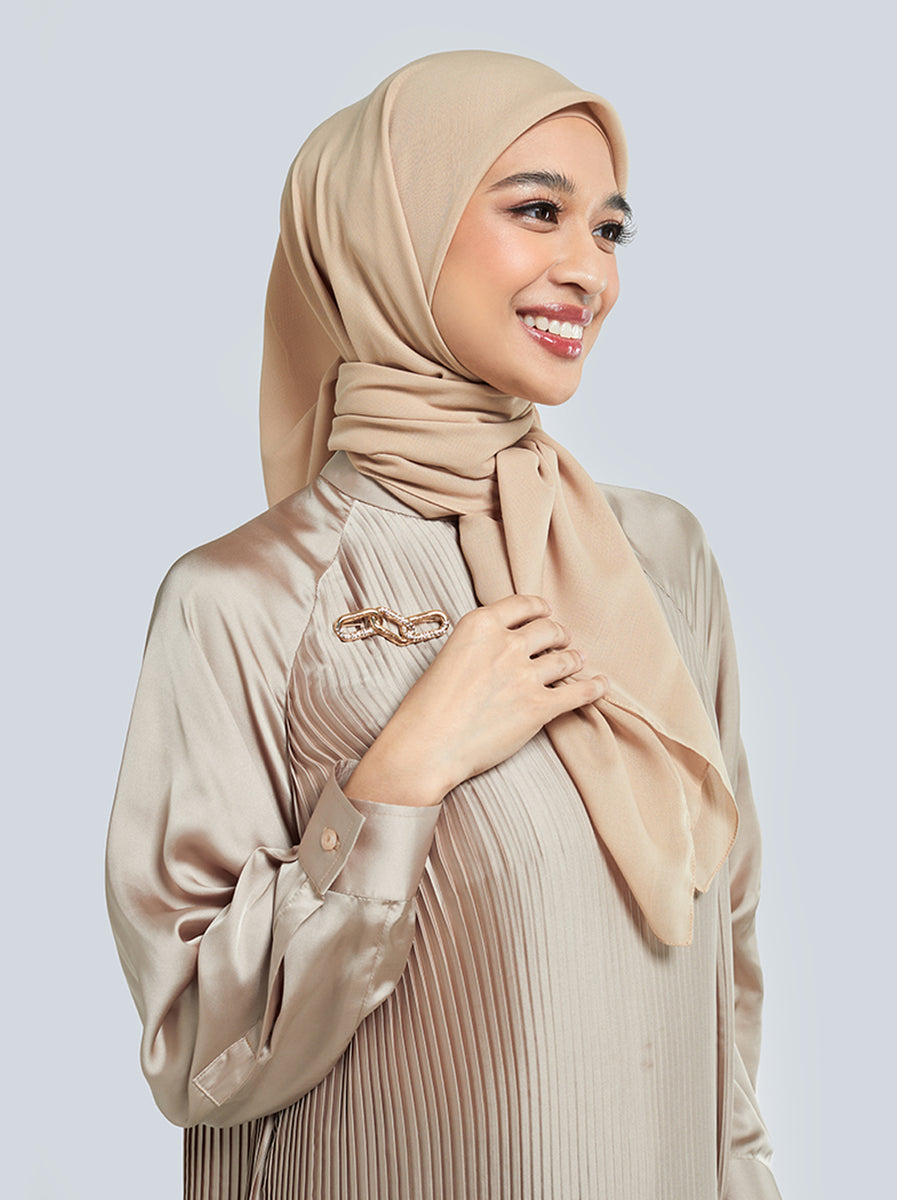 DELICATE PARIS SCARF PLAIN TAN – Kami Idea