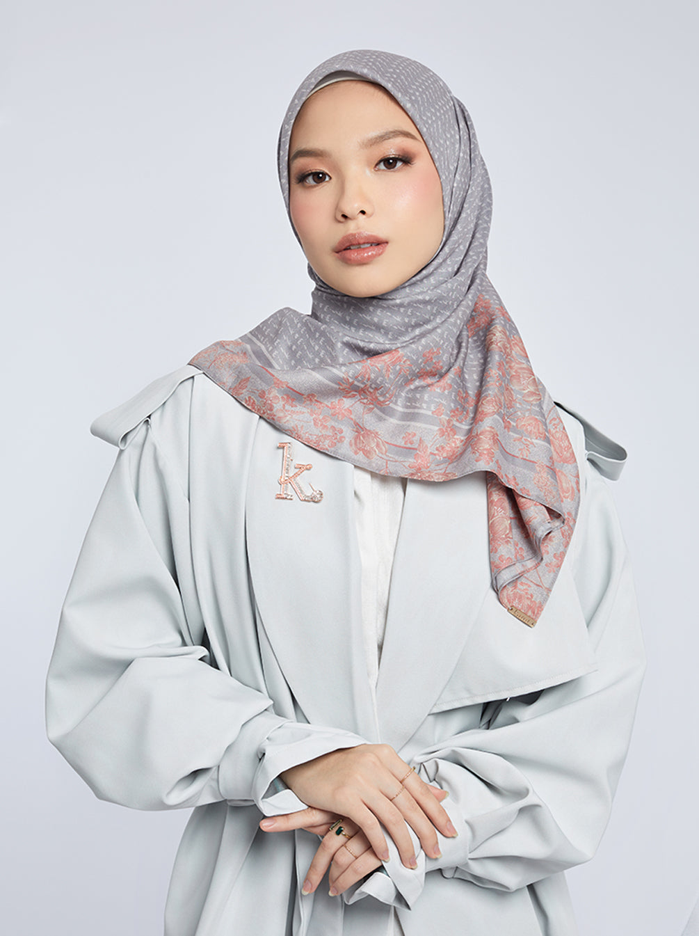 MONO SCRABBLE II SIGNATURE SCARF DOVE GREY Kami Idea mono-scrabble-ii-signature-scarf-dove-grey-kami-idea