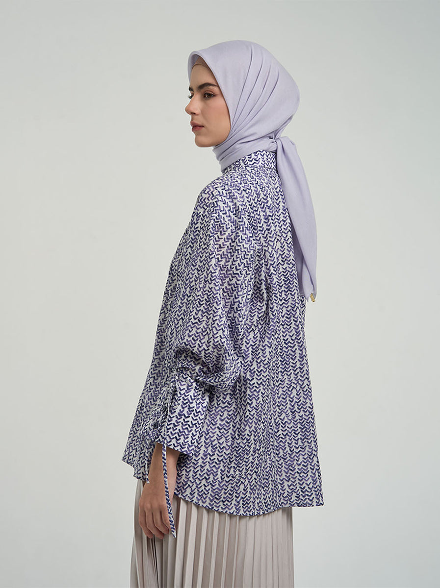 YANZA EMBROIDERY TOP BLUEBERRY – Kami Idea