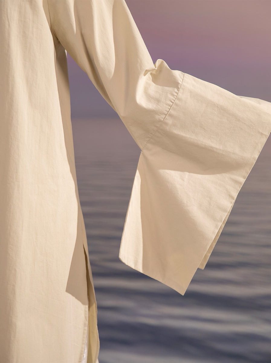 NAOMI STRAIGHT TUNIC CREME – Kami Idea